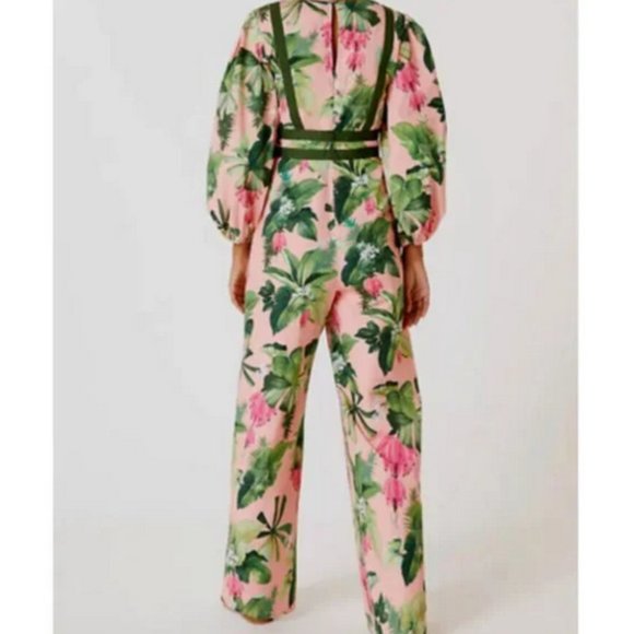 FARM Rio | Pants & Jumpsuits | Farm Rio X Anthropologie M Nwt Deepv ...